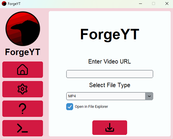 ForgeYT - A YouTube to MP3/Audio Converter